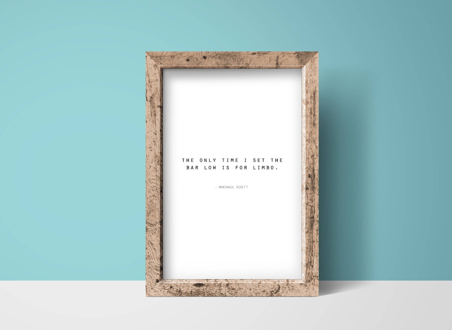 The Only Time I Set the Bar Low is for Limbo the Office TV | Etsy