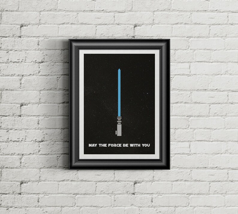 Star Wars "may the Force Be With You" - Digital Print, Star Wars ...