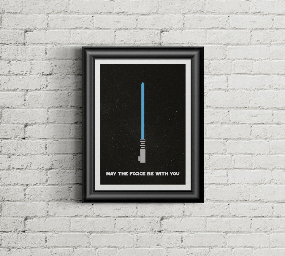 Star Wars may the Force Be With You Digital - Etsy