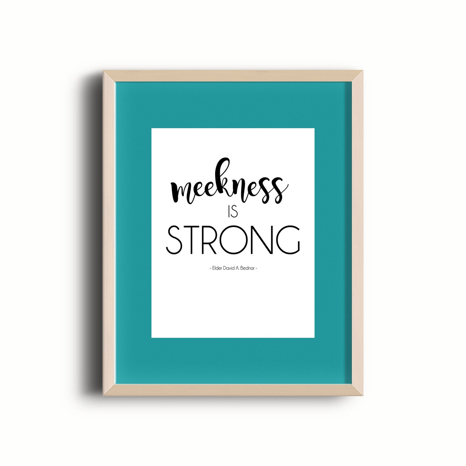 Meekness is Strong Digital Print, LDS General Conference 2018, LDS ...