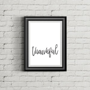 Instant Download Thankful Printable Fall Printable Autumn - Etsy