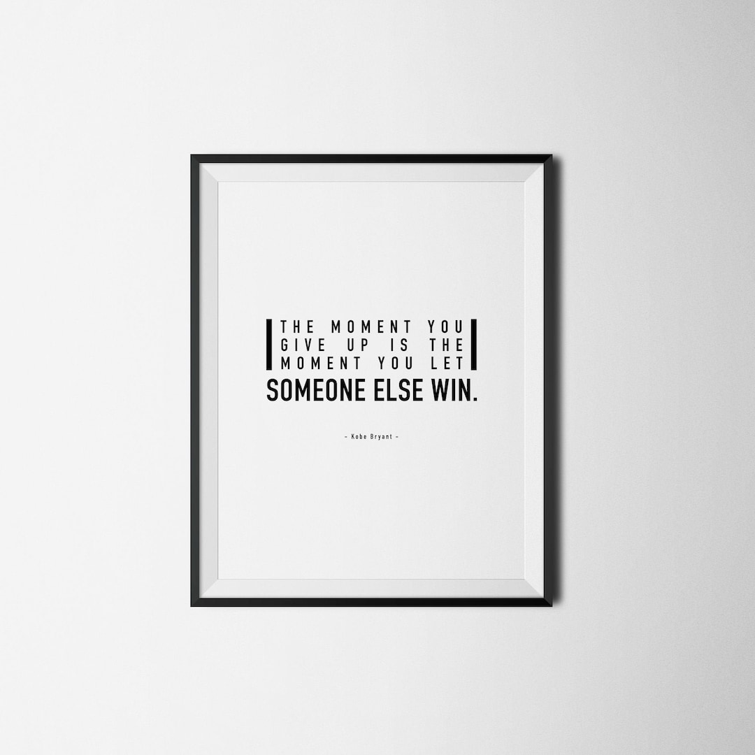 The Moment You Give Up, You Let Someone Else Win, Motivational, Sports ...