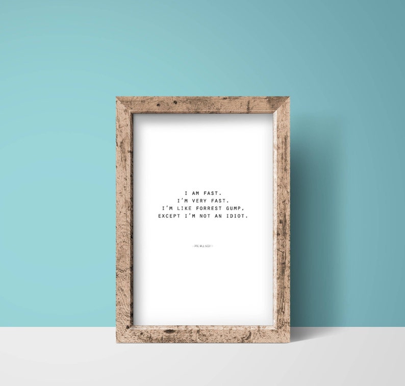 I Am Fast, I'm Very Fast - Michael Scott Quote, the Office TV Show ...