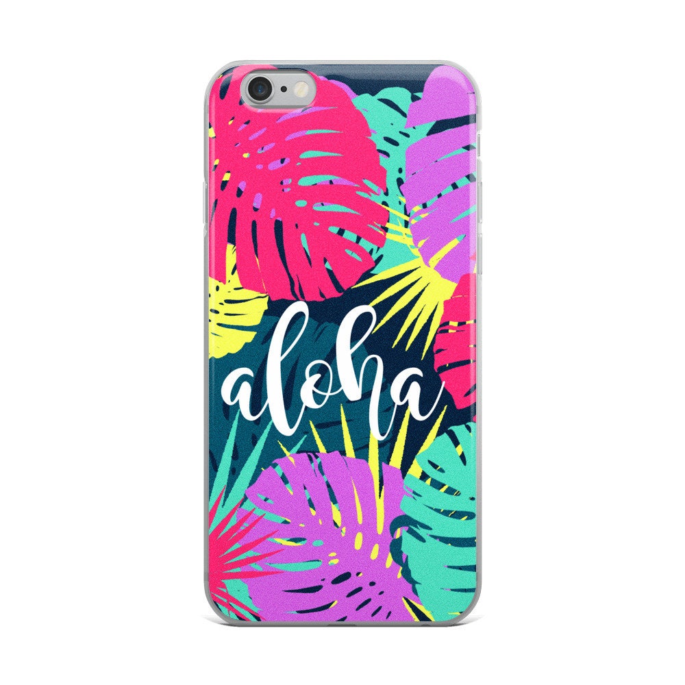 Caja de iPhone tropical, caja de teléfono Aloha, funda de iPhone de ...