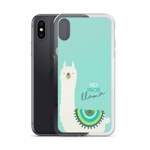 IPhone Case, No Prob Llama, Llama Phone Case, Alpaca, Funny Phone Case ...