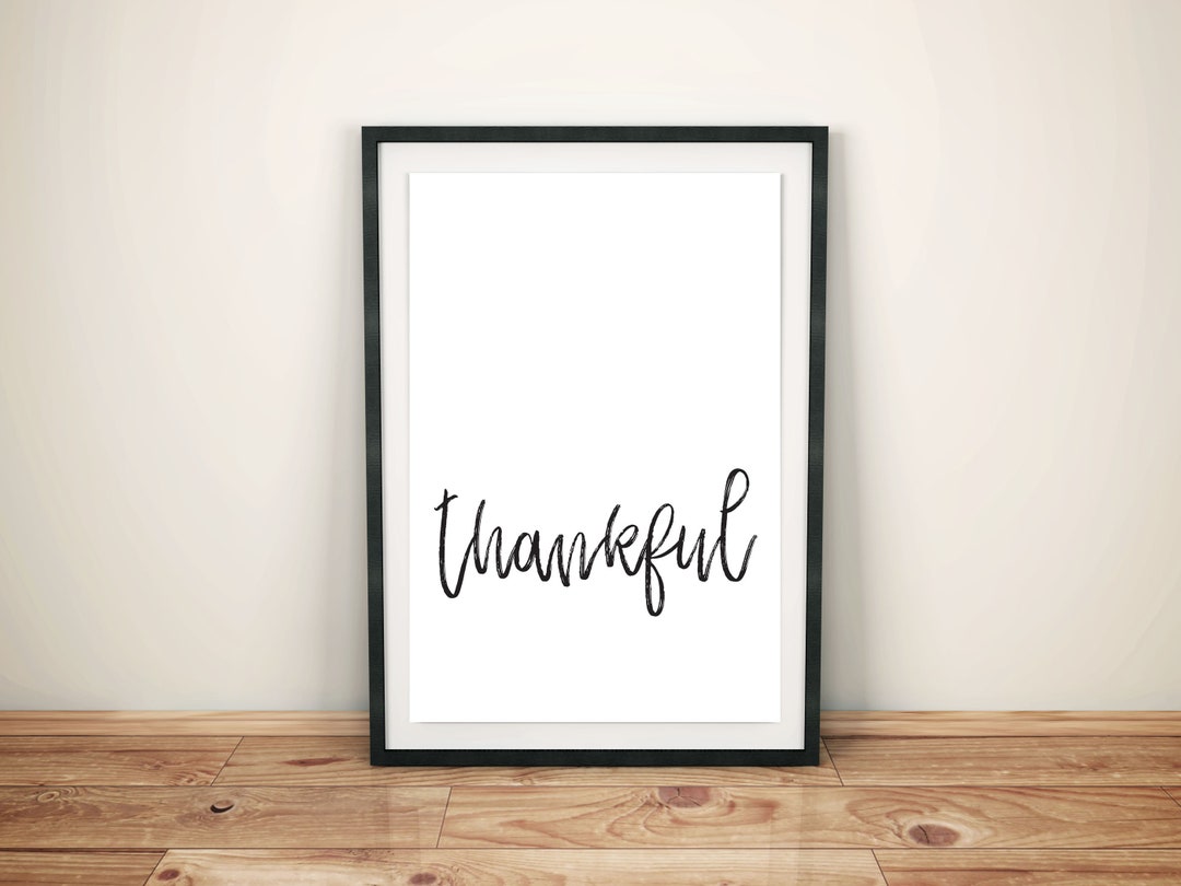 Instant Download Thankful Printable Fall Printable Autumn - Etsy