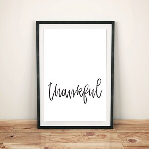Instant Download Thankful Printable Fall Printable Autumn - Etsy