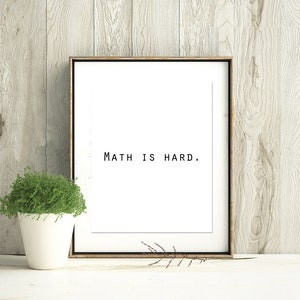 The Office TV Show Quote Math is Hard, Digital Print, Michael Scott ...