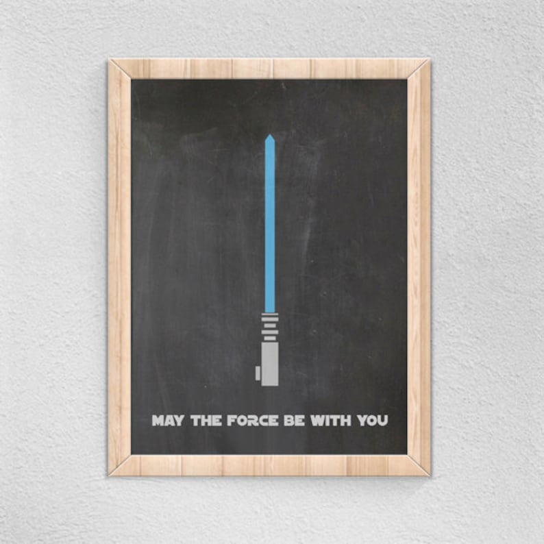 Star Wars "may the Force Be With You" - Digital Print, Star Wars ...