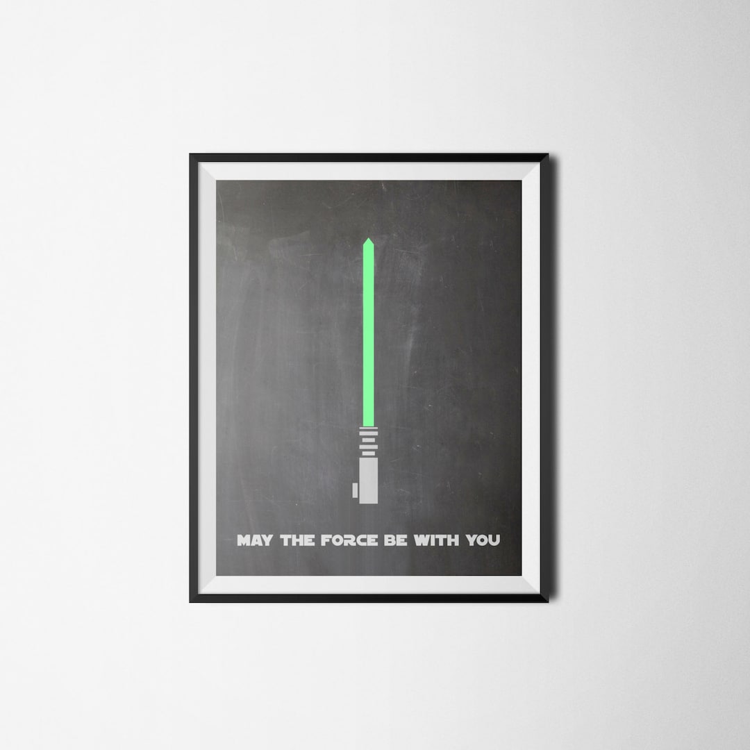 Star Wars "may the Force Be With You" - Digital Print, Star Wars ...