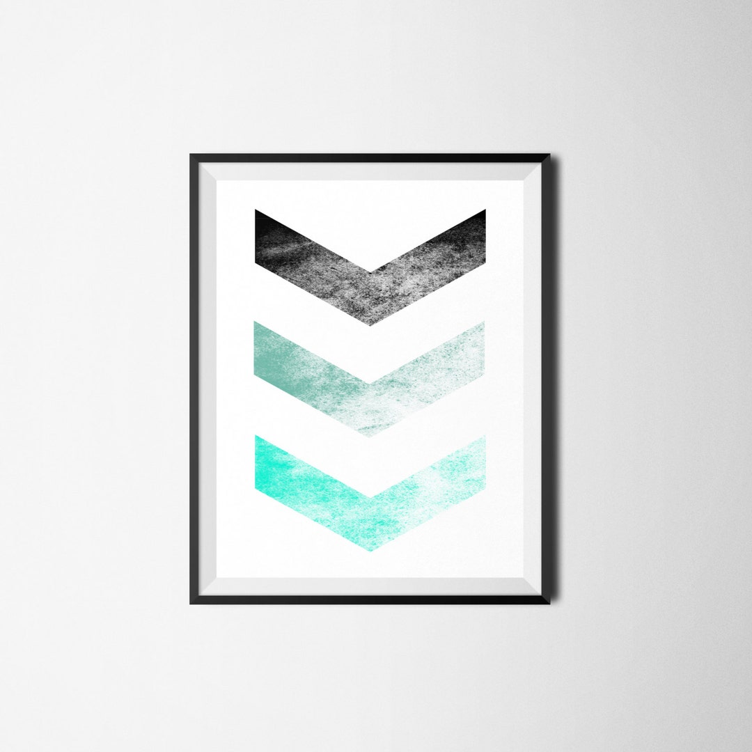 Chevron Arrow Digital Print, Distressed Chevron Print, Chevron Home ...