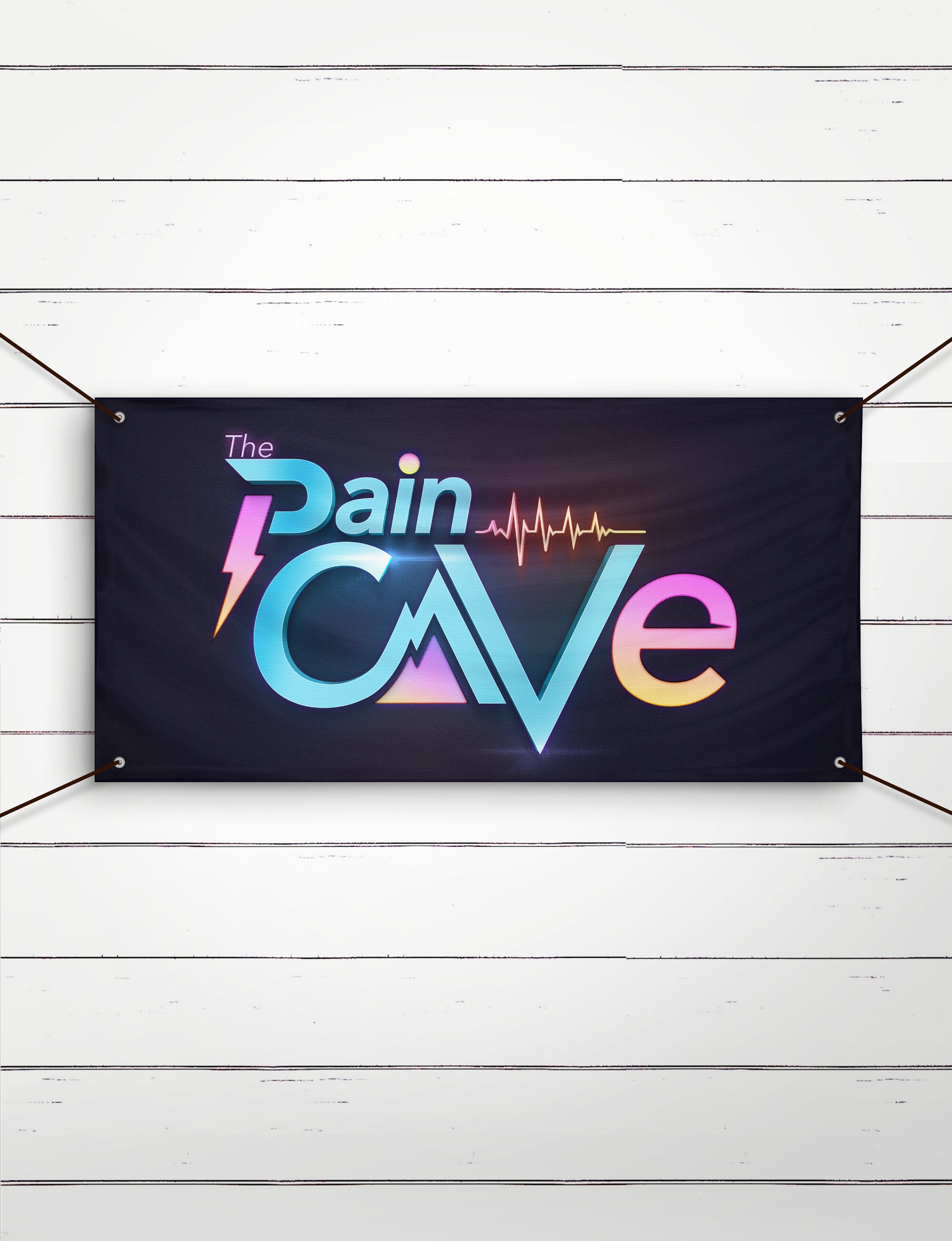 Pain Cave Vinyl Banner - Indoor, Grommets With Reinforcement - Etsy