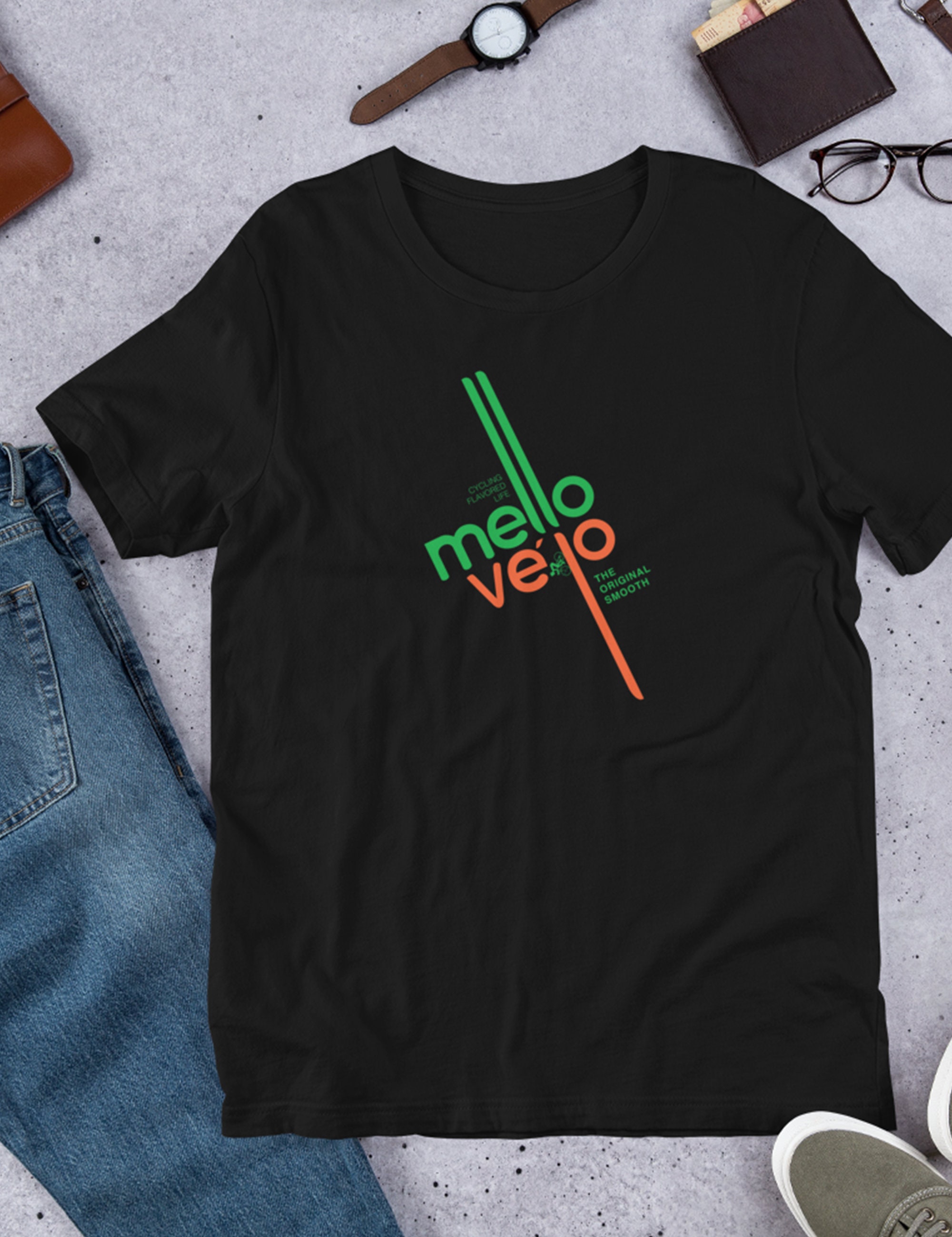 T-shirt Mello Velo Graphic Tee Unisex Premium T-shirt Bella Canvas 3001 ...