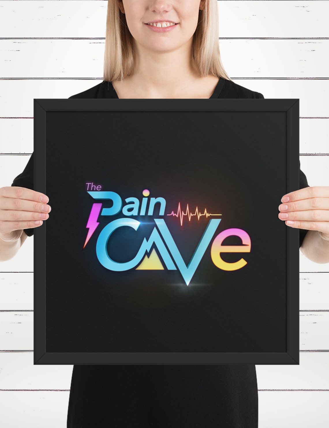 Pain Cave Cycling Poster Enhanced Matte Paper Framed Poster - Etsy
