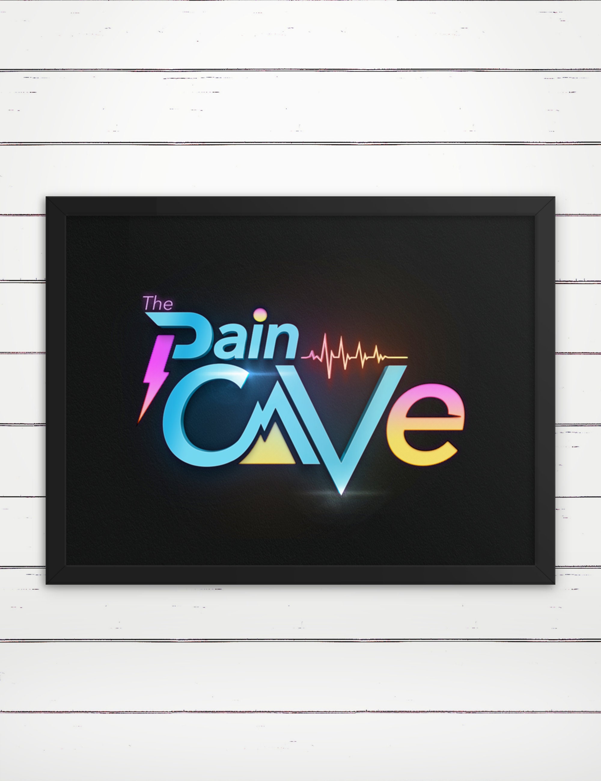 Pain Cave Cycling Poster - Enhanced Matte Paper Framed Poster - Etsy