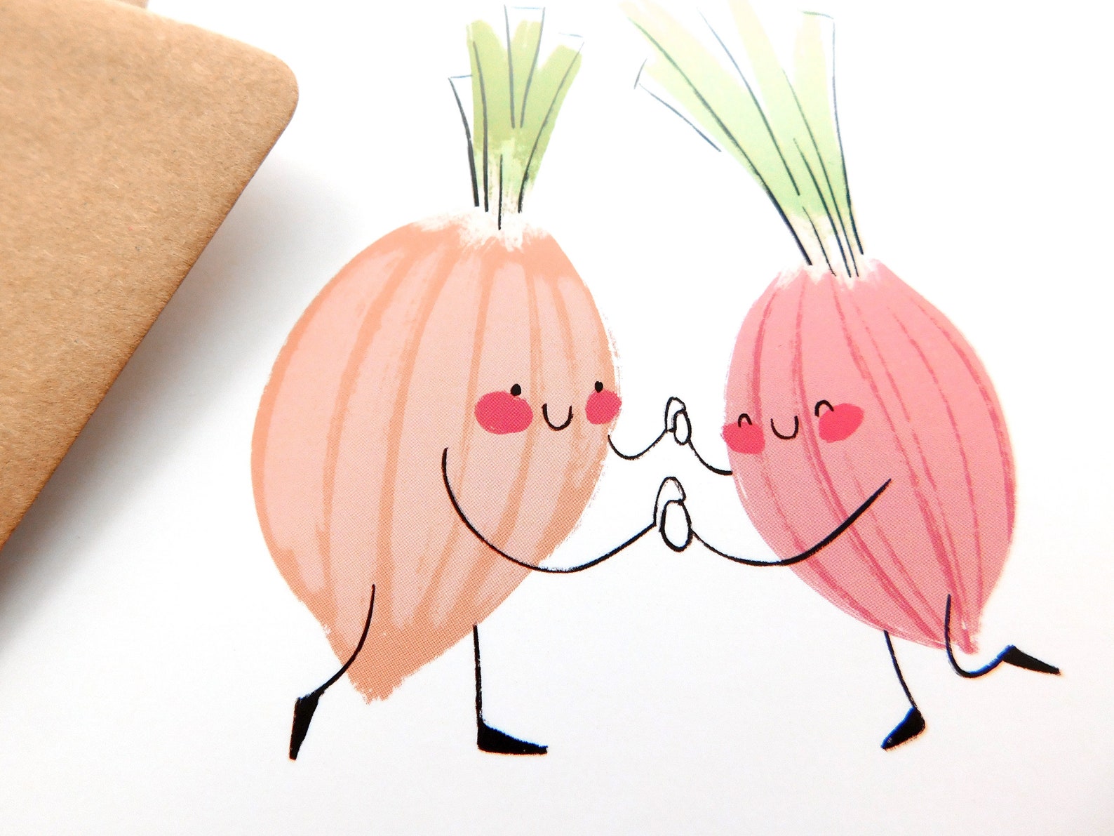 I Love You Shallot, Adorable Onion Pun Card for Vegetable Lovers, Cute ...