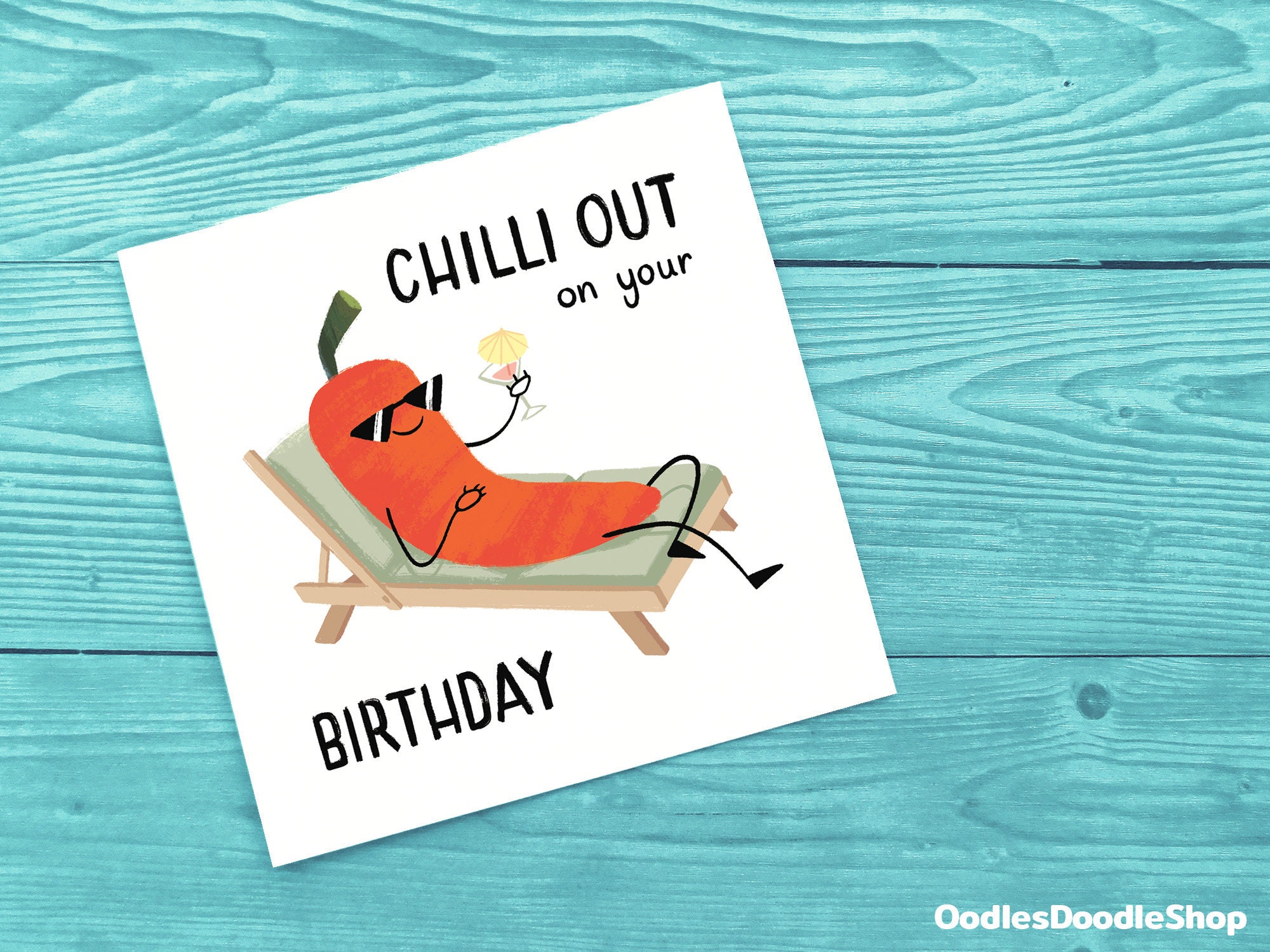 NEW Chilli Out on Your Birthday Hot Spicy Pepper Birthday - Etsy
