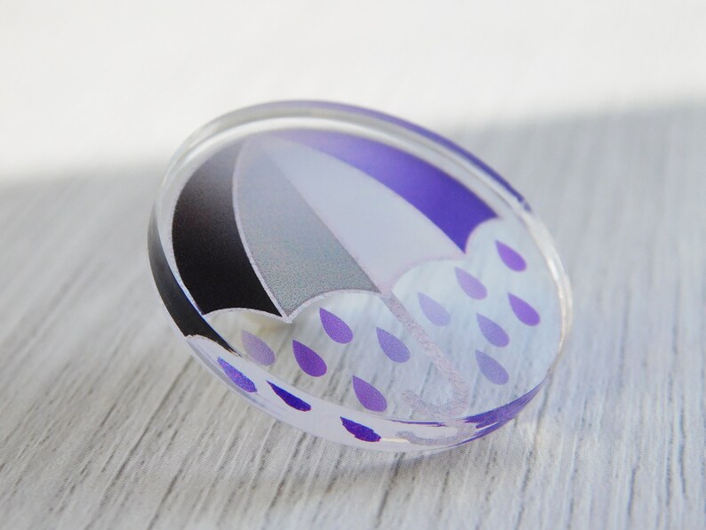 Asexual Pride Pin Ace Pride Pin Umbrella Ace Pride Lapel Pin - Etsy