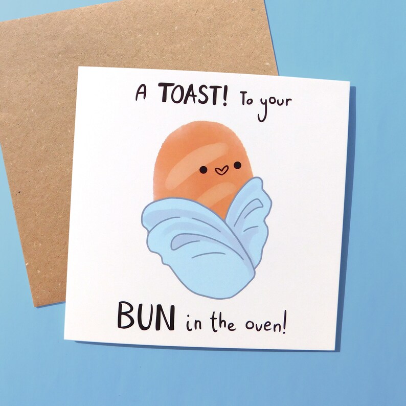 Cute New Baby Card Funny Expecting Card Pun Announcement - Etsy