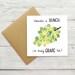 Thanks A Bunch Grape Pun Card, Funny Pun Thank You Card, Cute ...