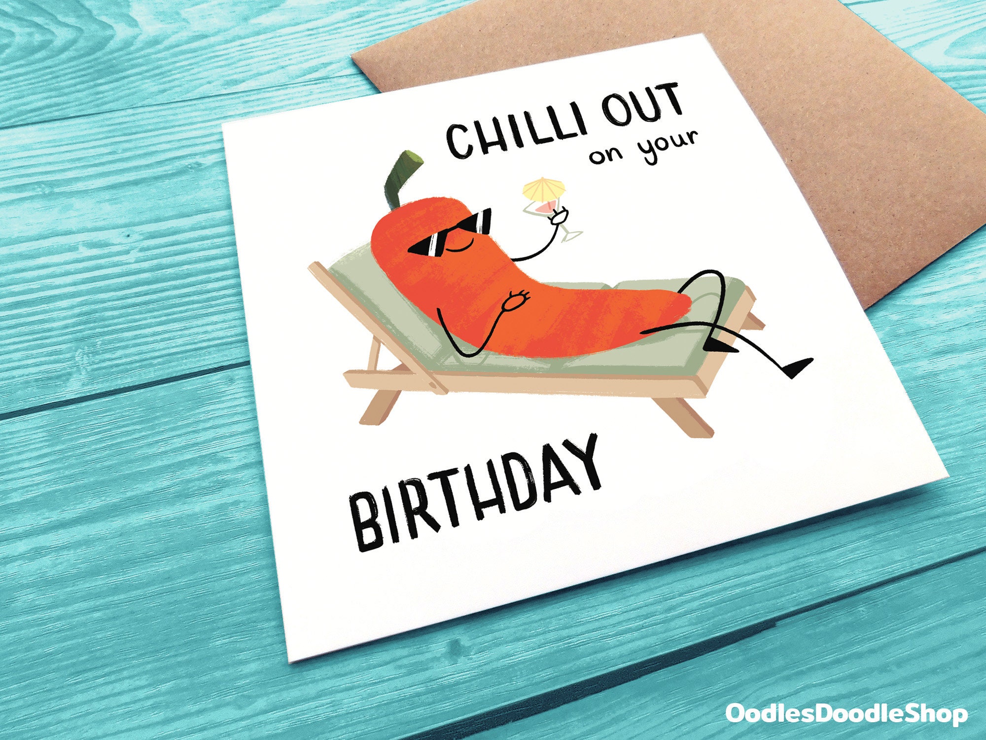 NEW Chilli Out on Your Birthday Hot Spicy Pepper Birthday - Etsy