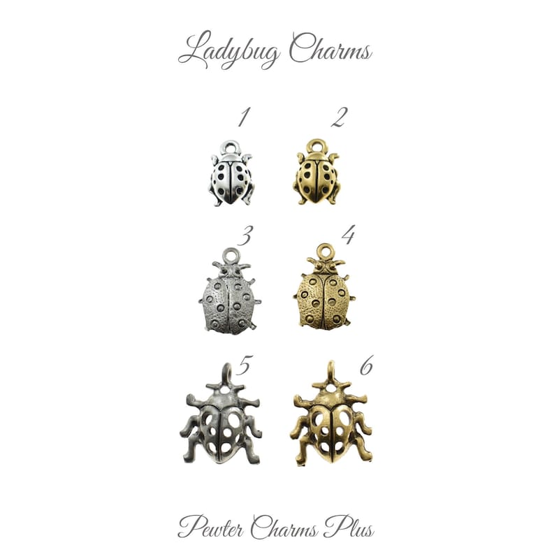 Ladybug Charms - Etsy