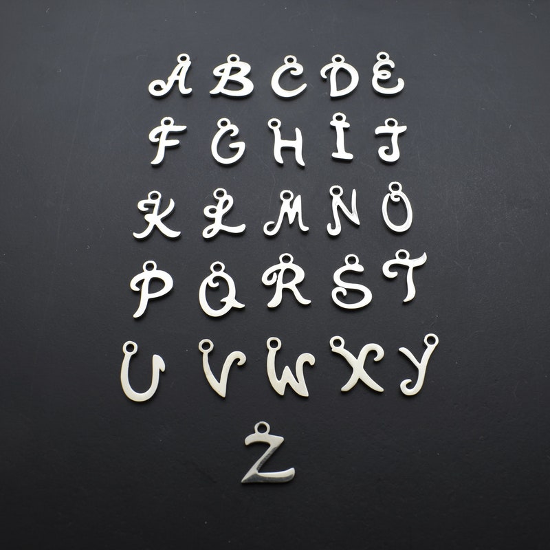 Pewter Letters - Etsy