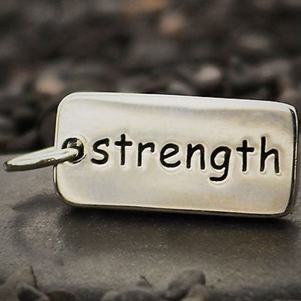 Silver Word Charms - Etsy