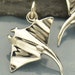 Sting Ray Charm in Sterling Silver. Sterling Silver Charm. Charms Only ...