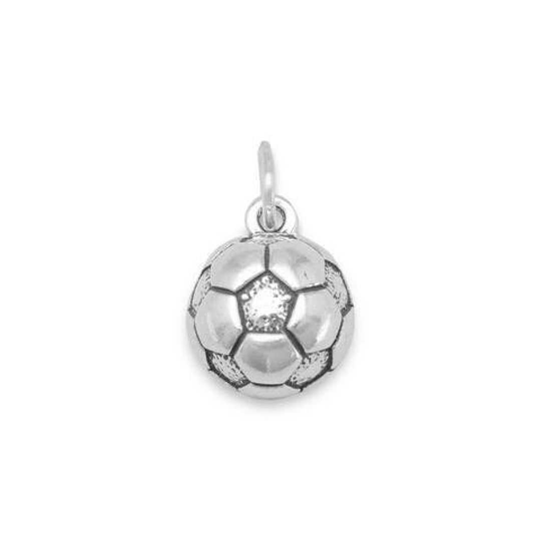 Soccer Ball Charm in Sterling Silver. Charms Only. Sterling Sports ...