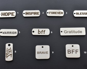 Word Charms - Etsy