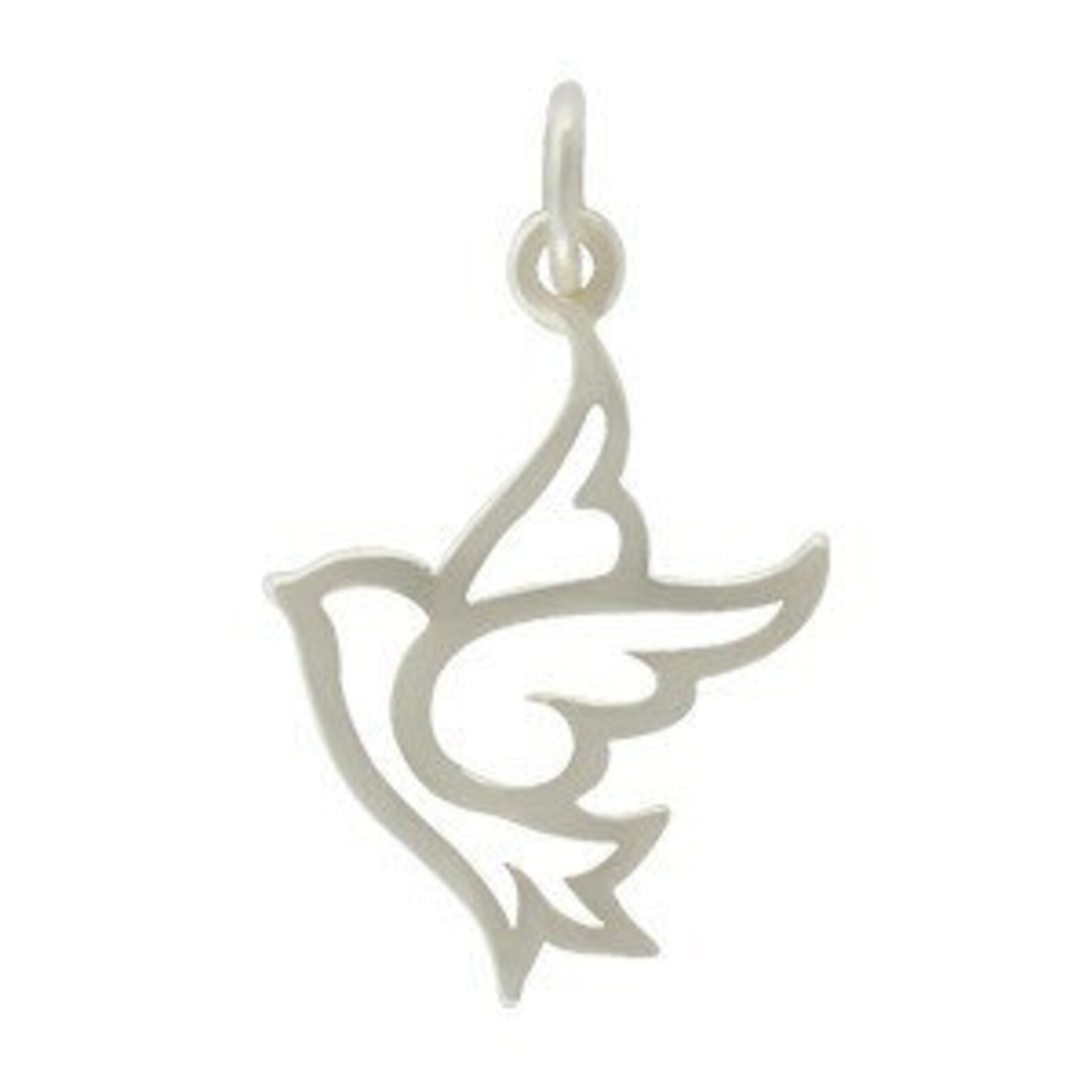Peace Dove Charm in Sterling Silver. Charms Only. Sterling | Etsy
