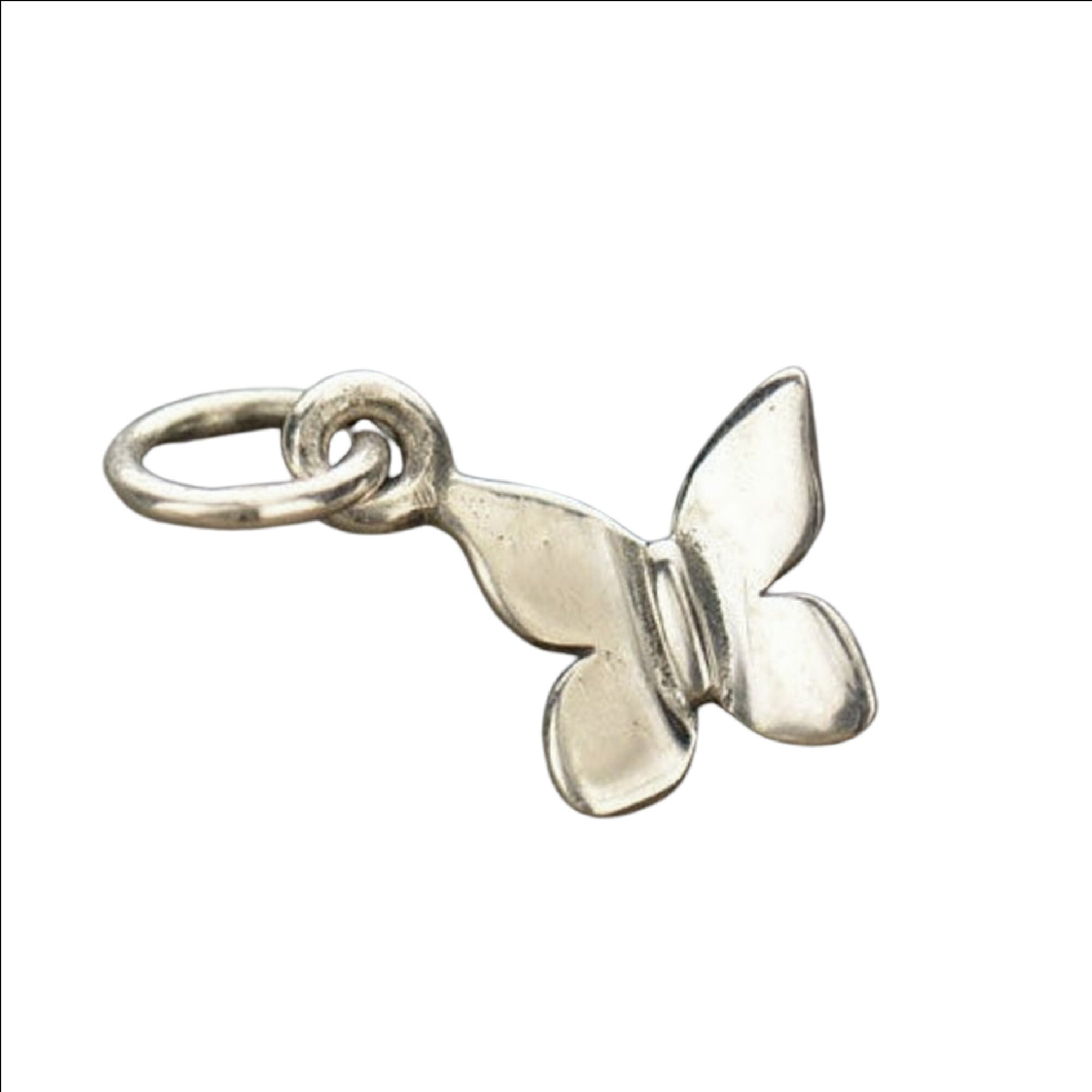 Butterfly Charm in Sterling Silver. Sterling Silver Charm. - Etsy
