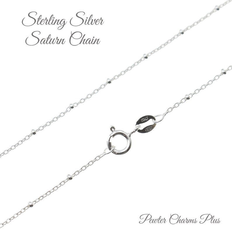 Saturn Chain in Sterling Silver. - Etsy