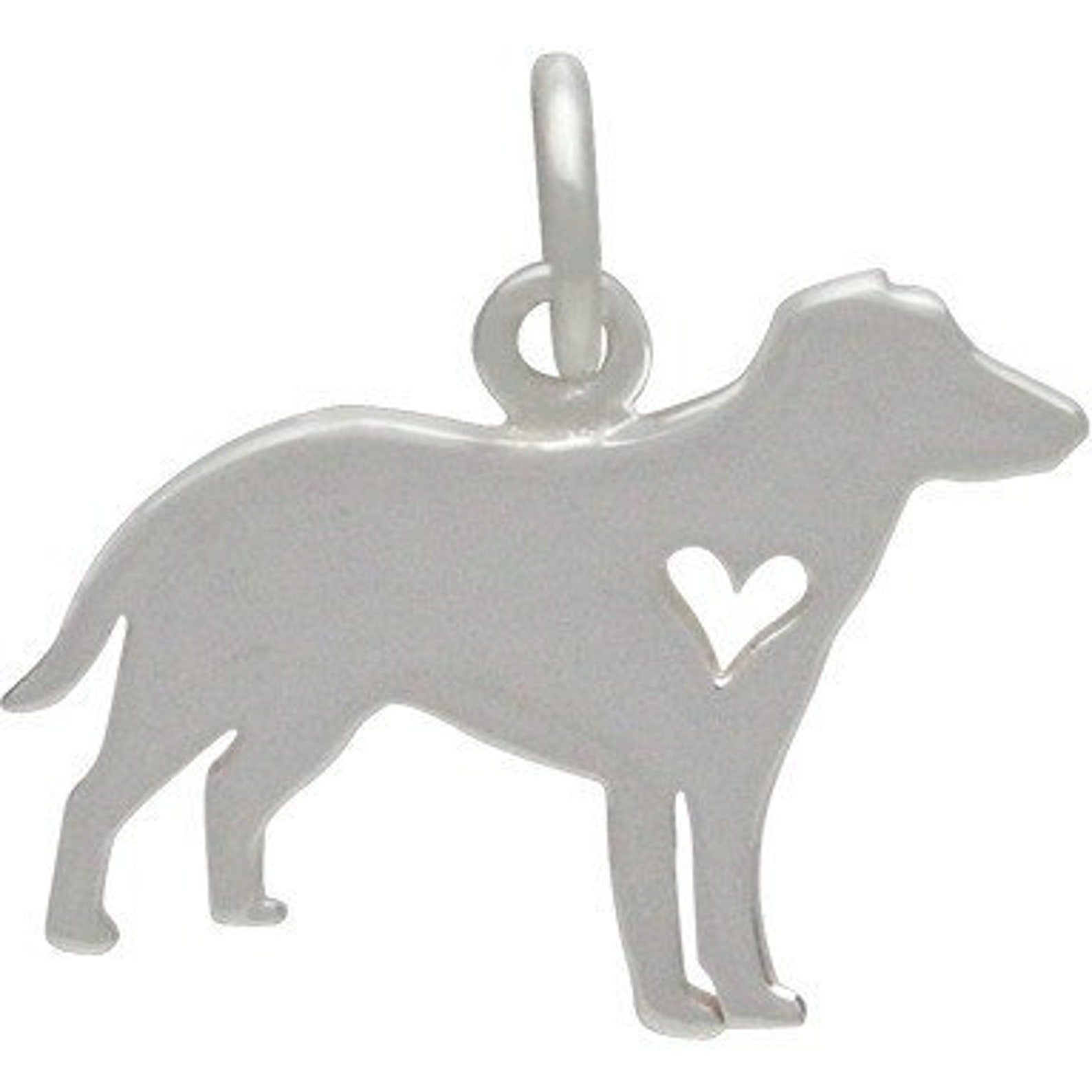 Dog Charm in Sterling Silver. Sterling Silver Charm. Charms - Etsy
