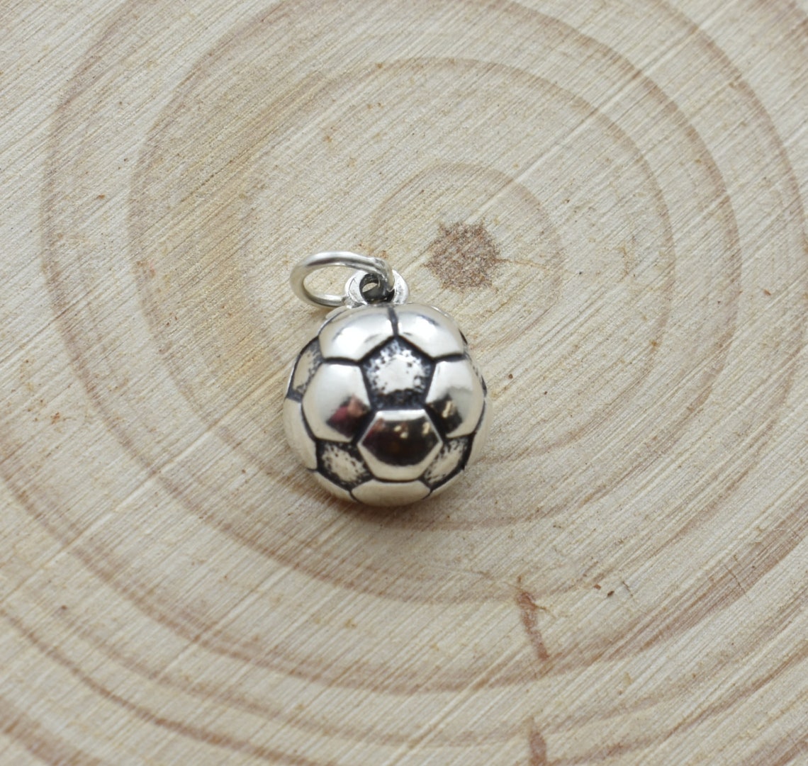 Soccer Ball Charm in Sterling Silver. Charms Only. Sterling | Etsy