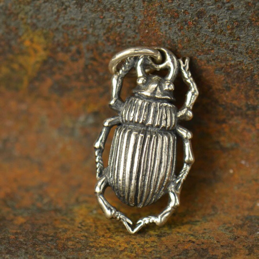 Beetle Charm in Sterling Silver. Sterling Silver Charm. Charms Only ...