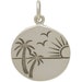 Sterling Silver Beach Charm With Etched Sunset Scene. Charms Only ...