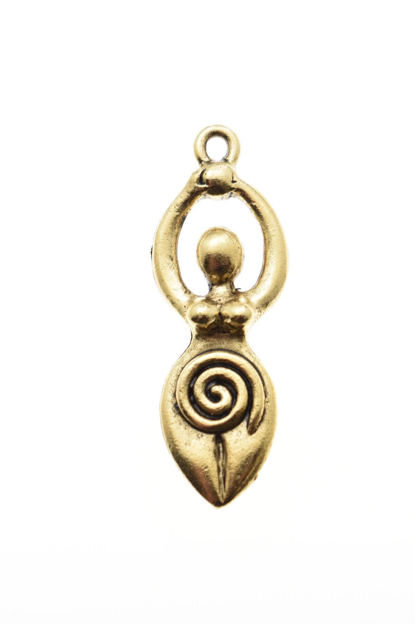 Antique Gold Fertility Goddess Charm: Pewter Jewelry Making - Etsy