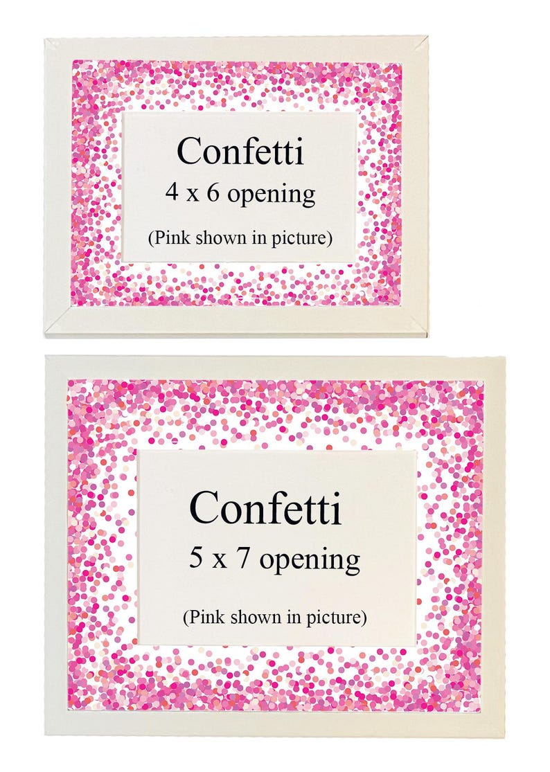 Confetti Photo Frame – Handmade Wall Decor - Etsy