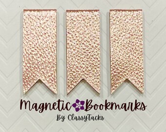 Gold Metallic Bookmark Magnetic Bookmark Laminated Bookmark | Etsy