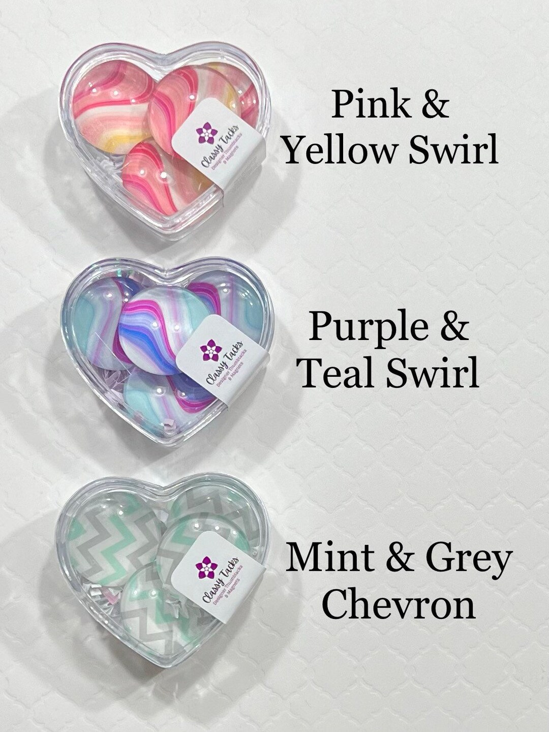 Large Glass Magnet Set Modern Decor Available in 3 Color - Etsy