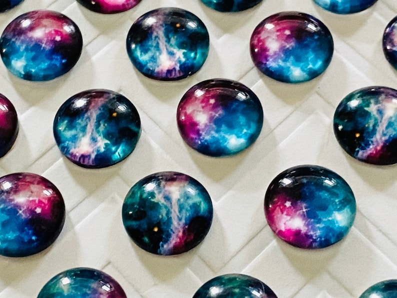Galaxy Push Pins Set Outer Space Nebula Blue and Purple - Etsy
