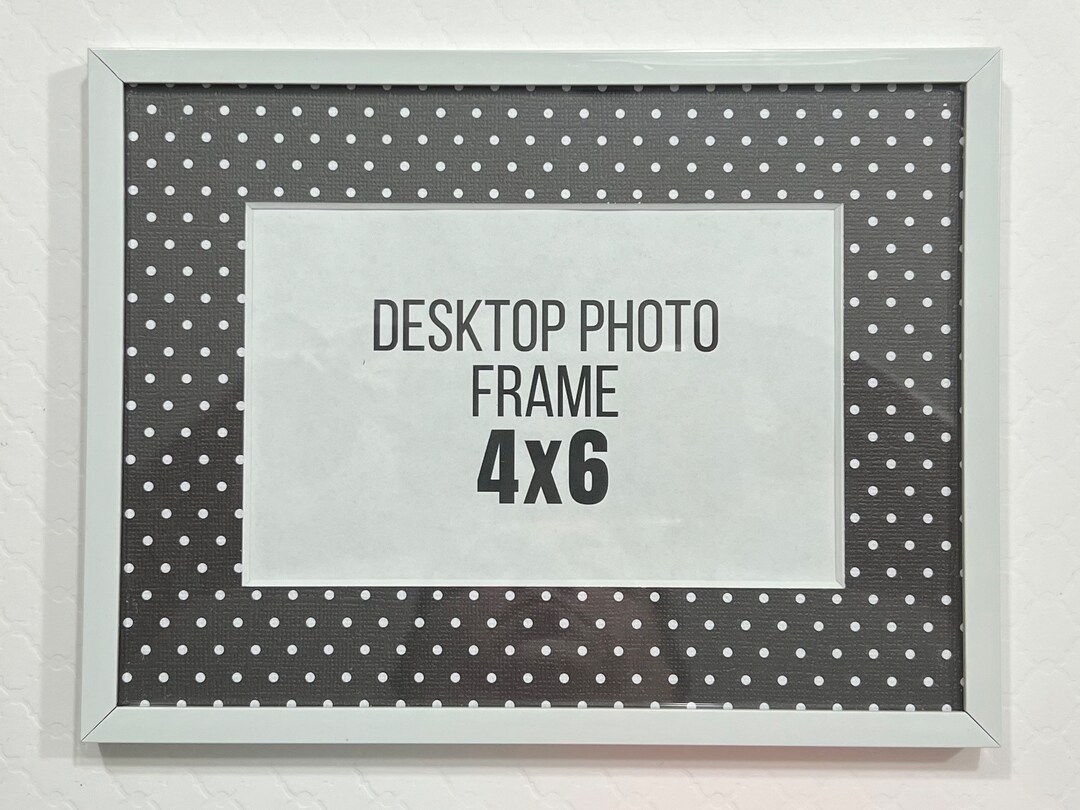 Black & White Polka Dots Designer Photo Frame - Cubicle Decorations ...