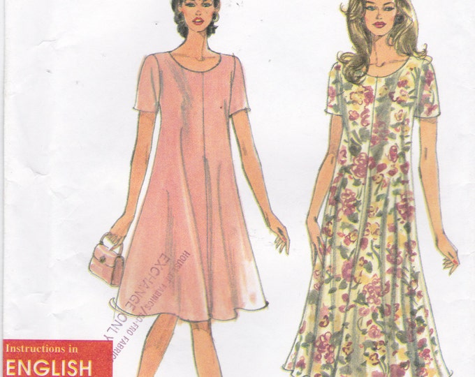 Very Easy Dress Pattern Flared Dress Pullover Dress Very Loose-fitting ...