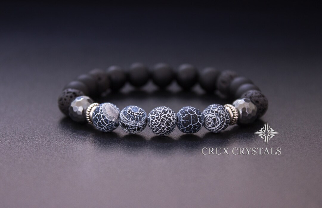 Men's Beaded Bracelet, Gift for Him, Gemstone Bracelet, Natural Stone ...