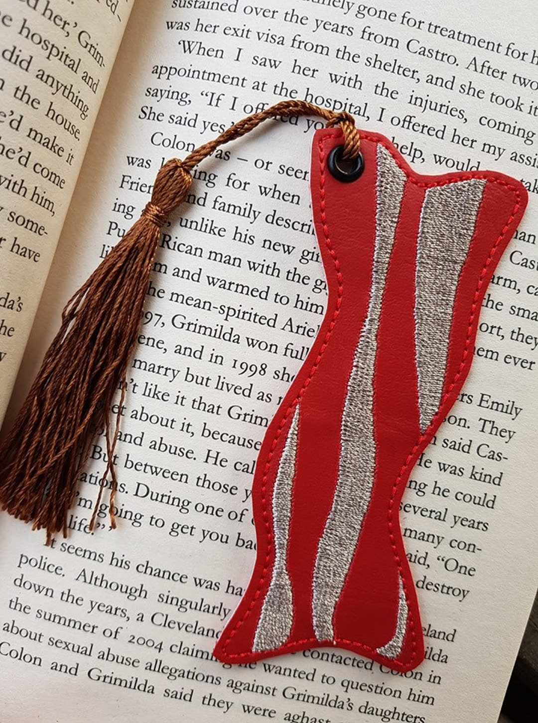 DIGITAL DOWNLOAD Bacon Bookmark - Etsy