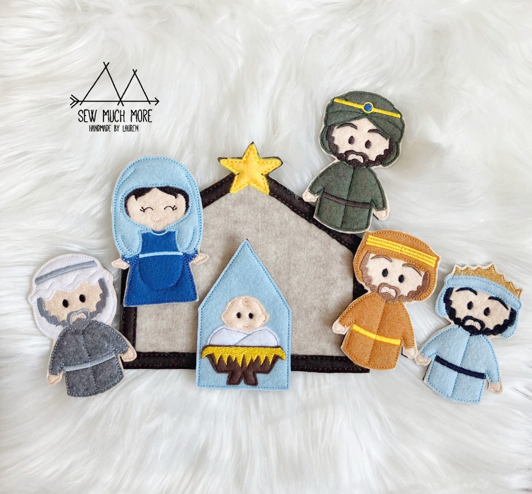 Nativity Finger Puppet Set - Etsy