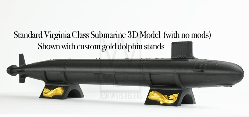 Virginia Class Submarine | 3D Printed Model | Submarine Model | VA ...