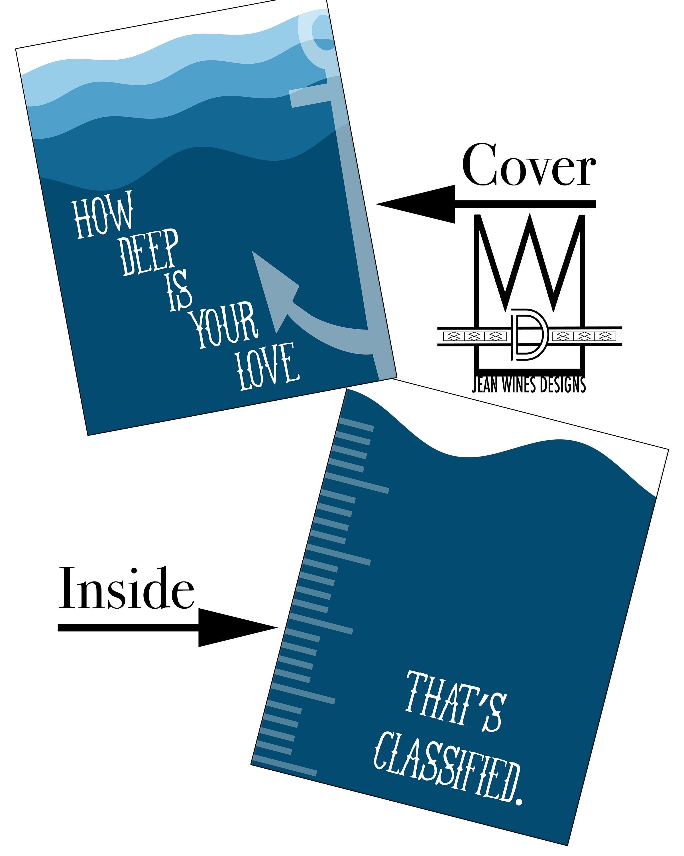 How Deep is Your Love | Digital Download | Printable| Submarine Card ...